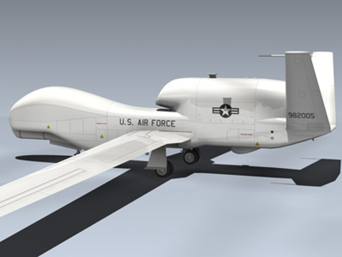 3d Rq-4a Global Hawk Aircraft Model