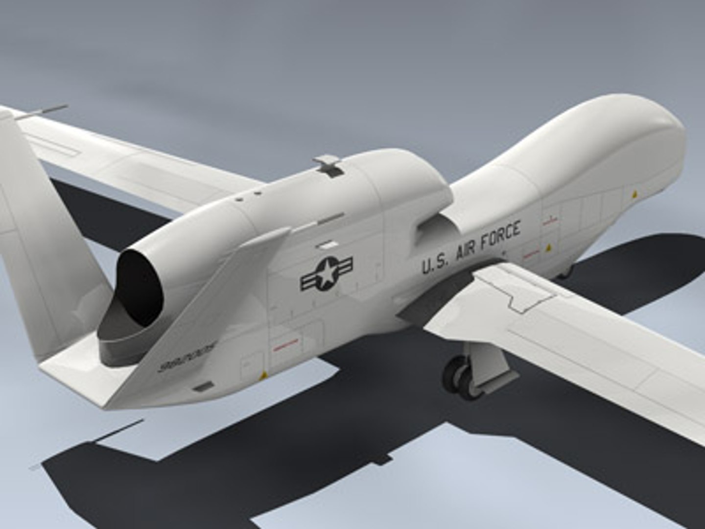 3d Rq-4a Global Hawk Aircraft Model
