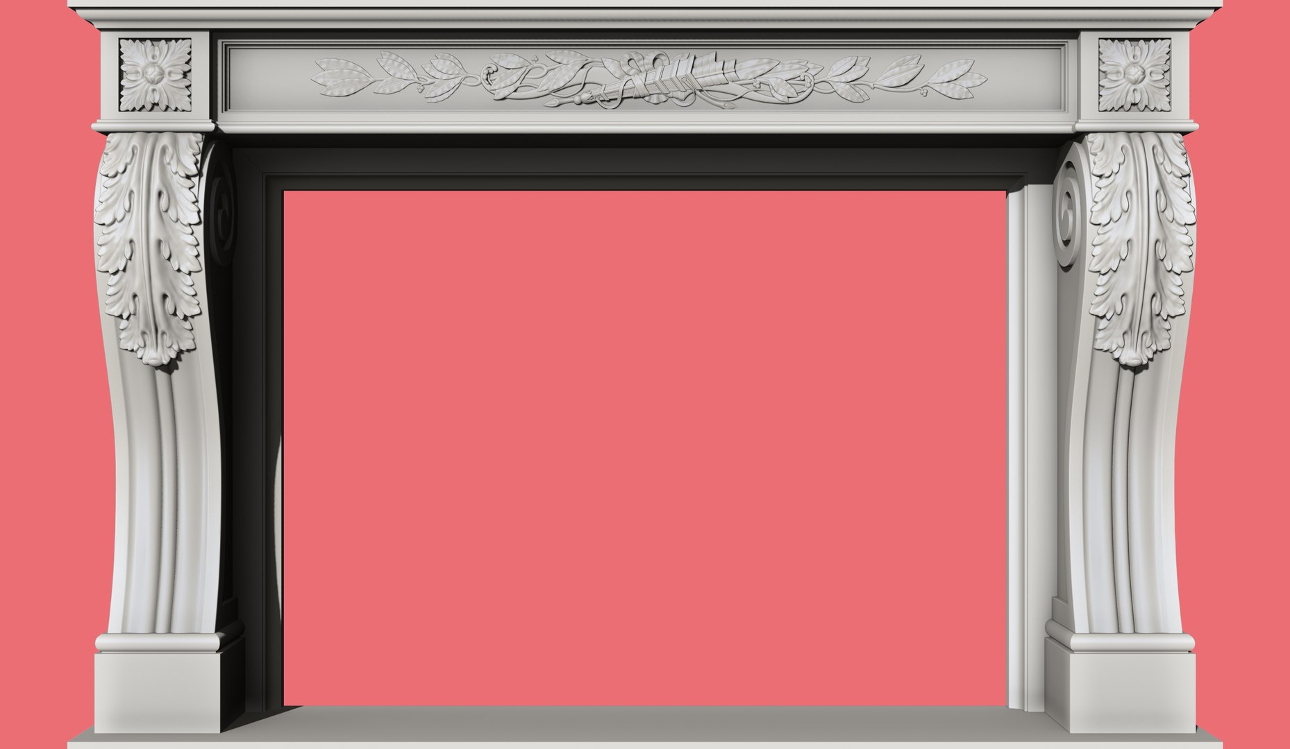 Bow And Arrow Fireplace Mantel Model - TurboSquid 2290263