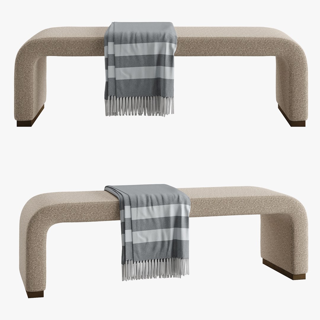 Pinto Curved Bench 3D Model - TurboSquid 2354872