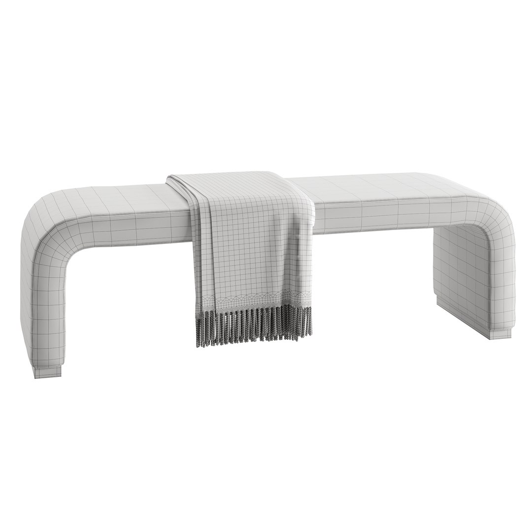 Pinto Curved Bench 3D Model - TurboSquid 2354872