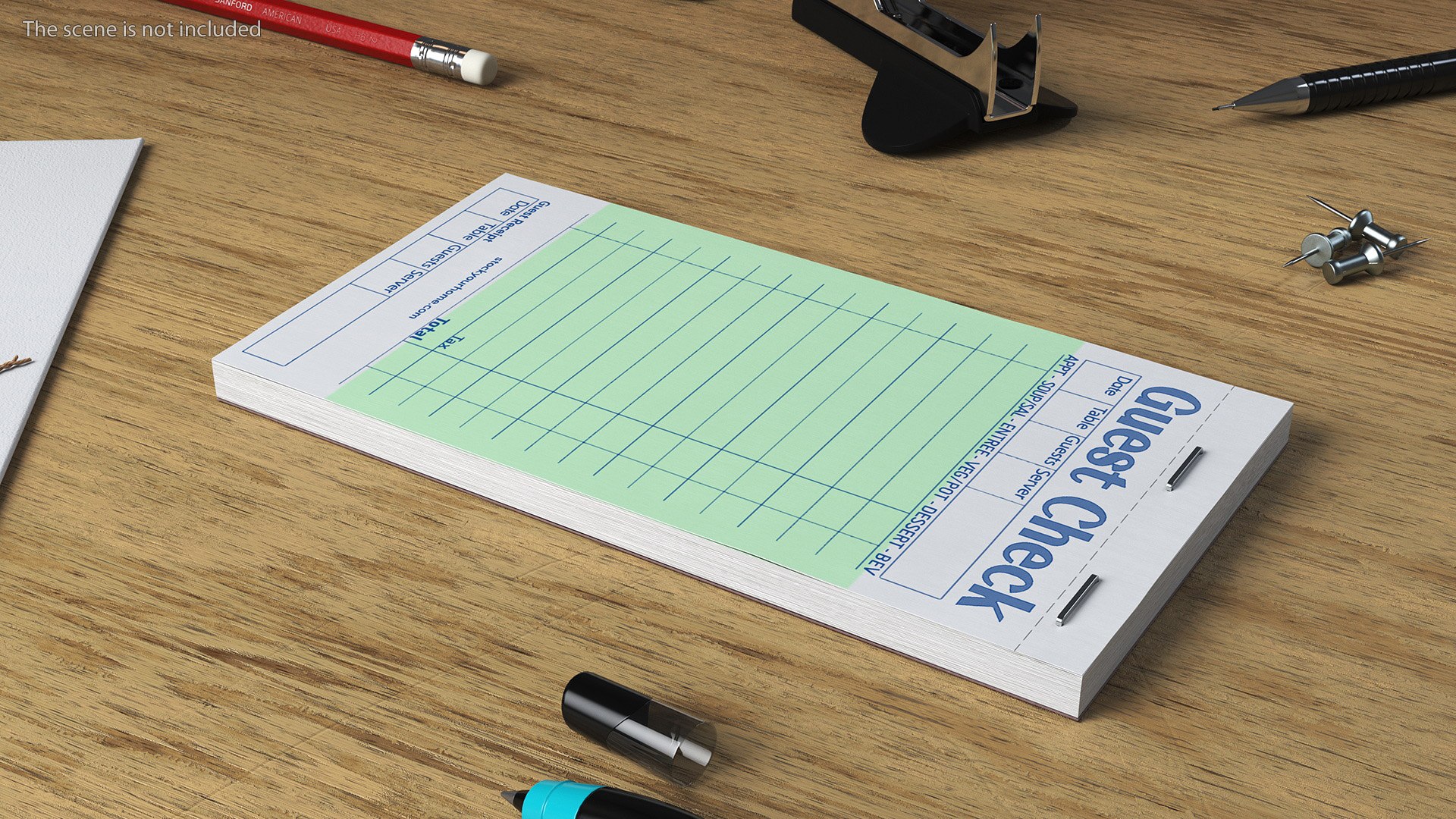 Blank Guest Check Book 3D Model - TurboSquid 2070460