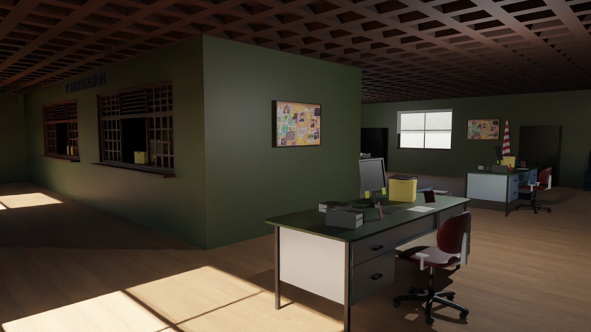 Police Station Interior 3D - TurboSquid 2158079