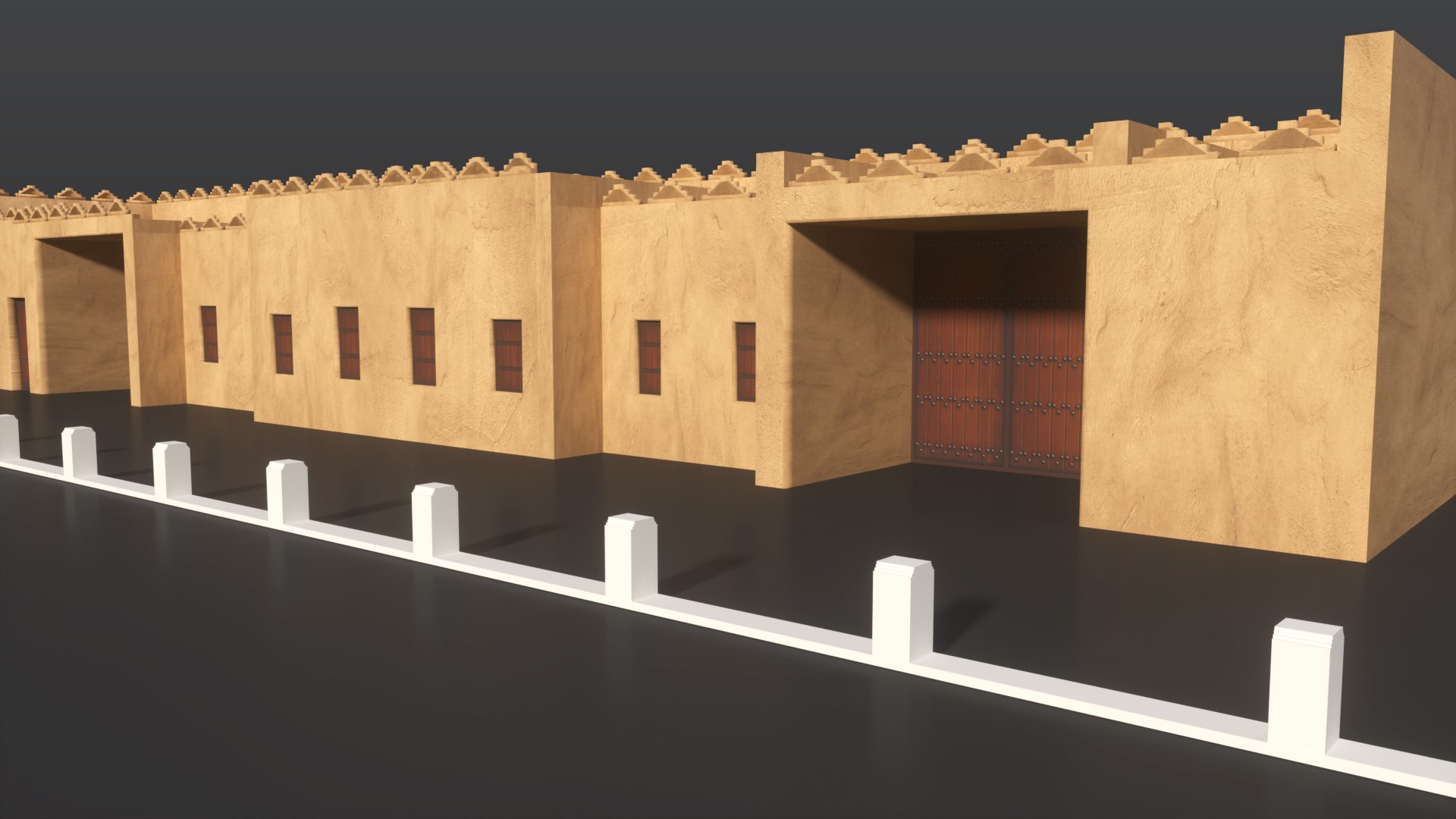 3D Model Al Shamiya Gate Kuwait City - TurboSquid 2352791