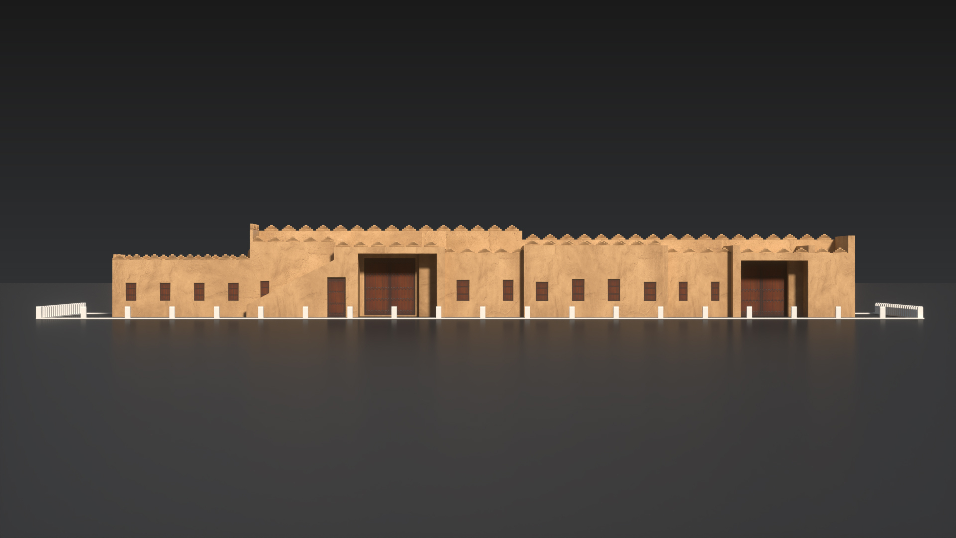 3D Model Al Shamiya Gate Kuwait City - TurboSquid 2352791