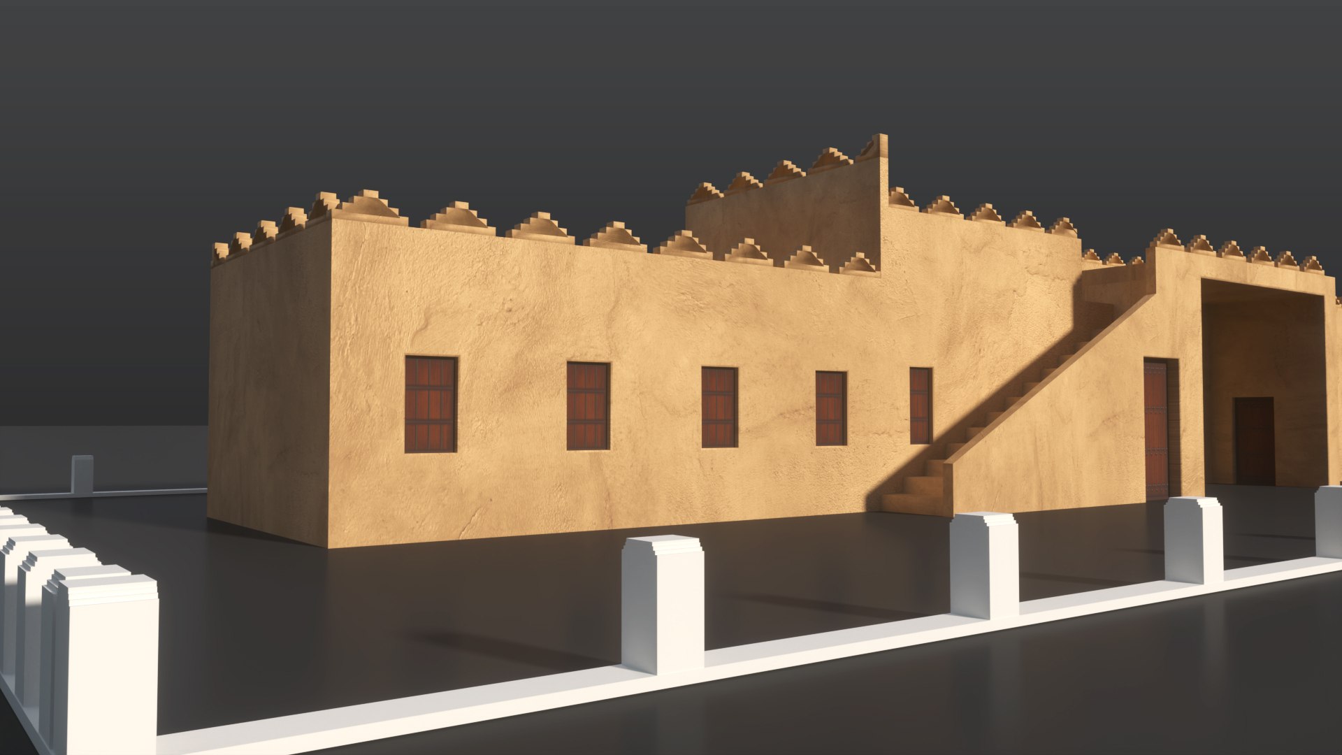 3D Model Al Shamiya Gate Kuwait City - TurboSquid 2352791