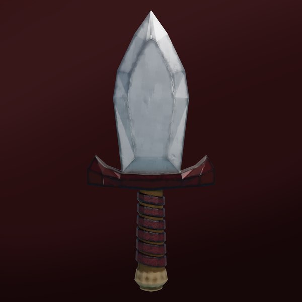 modelo 3d Stylized Sword Low Poly PBR Game Ready - TurboSquid 2087250
