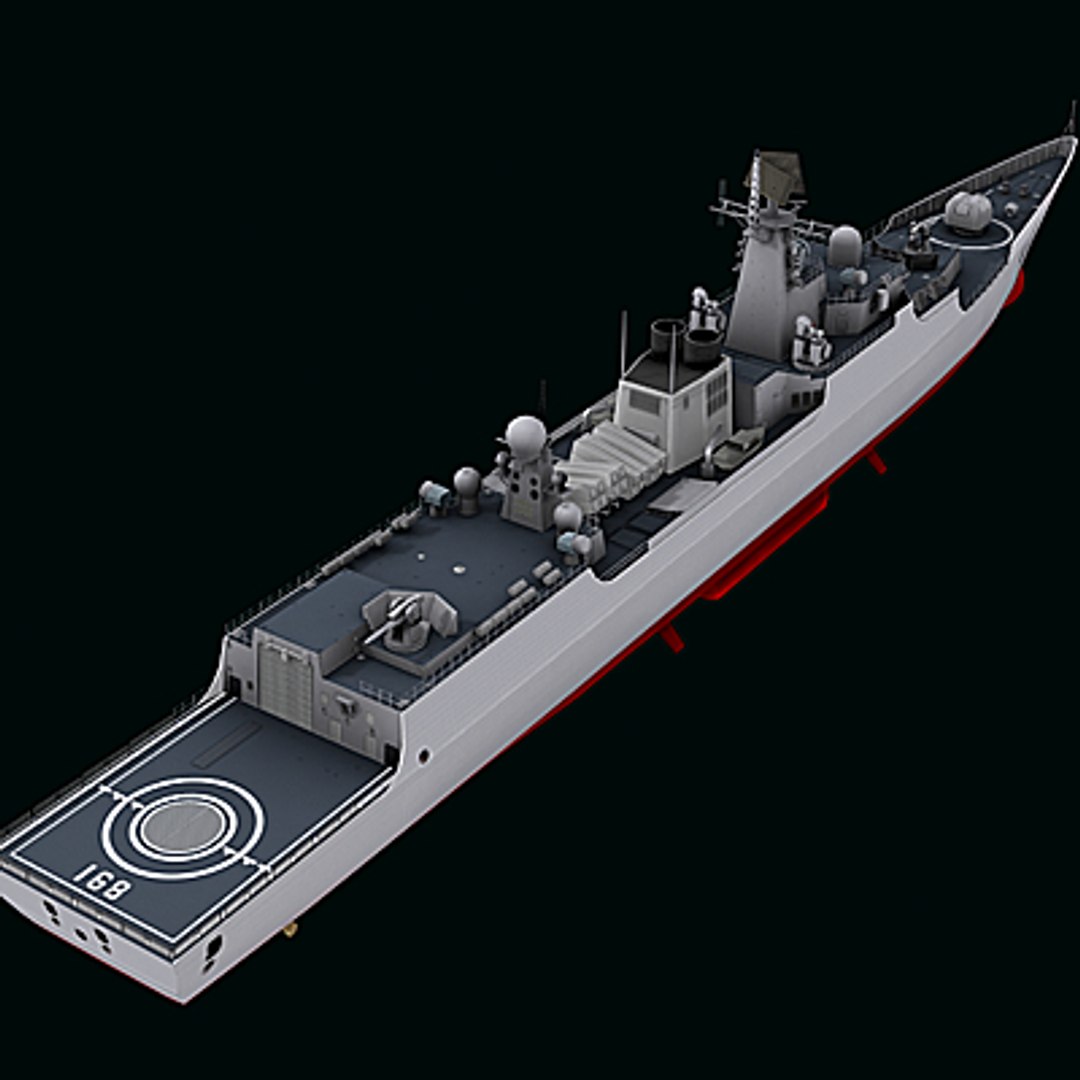 3d Model Type 052b Luyang Class
