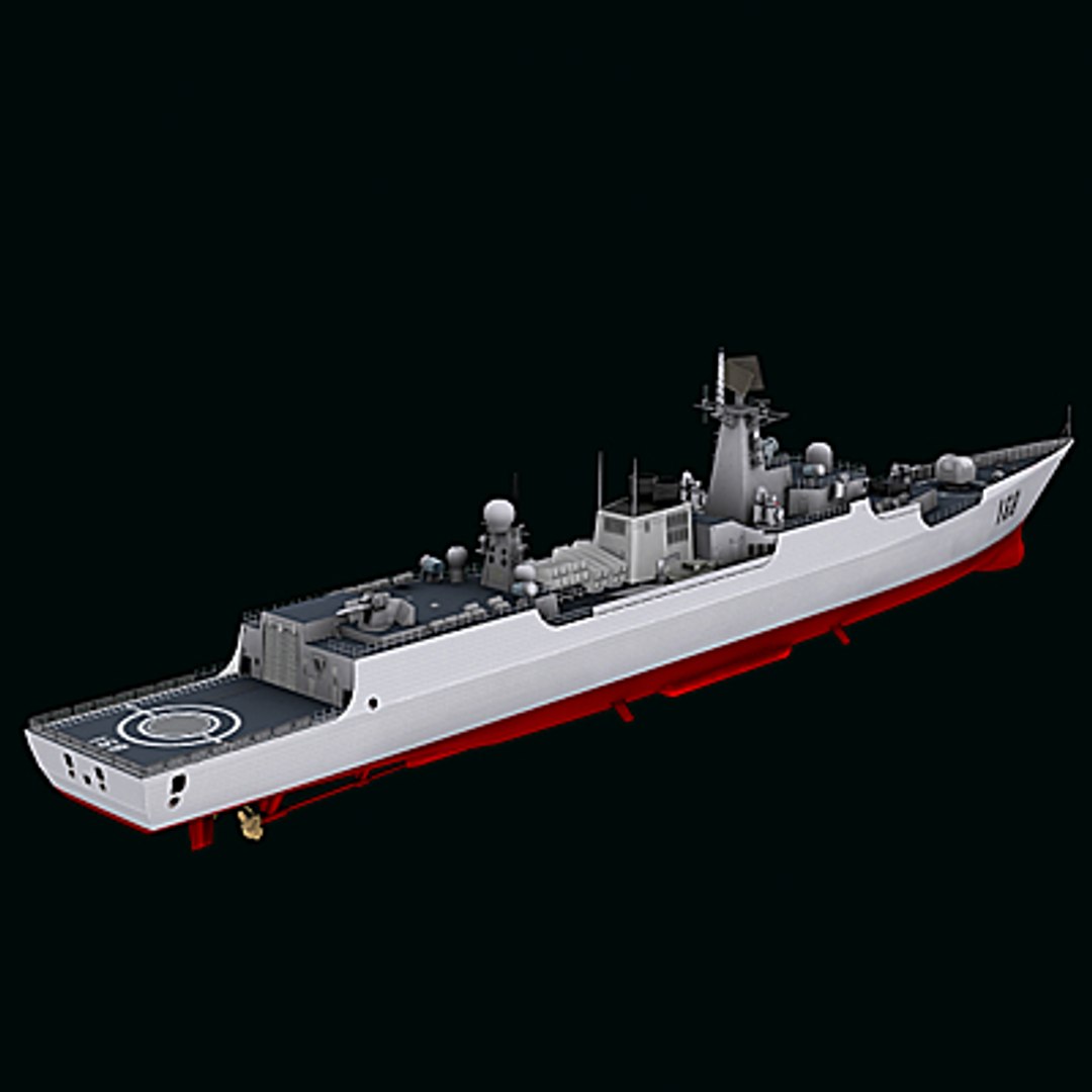 3d Model Type 052b Luyang Class