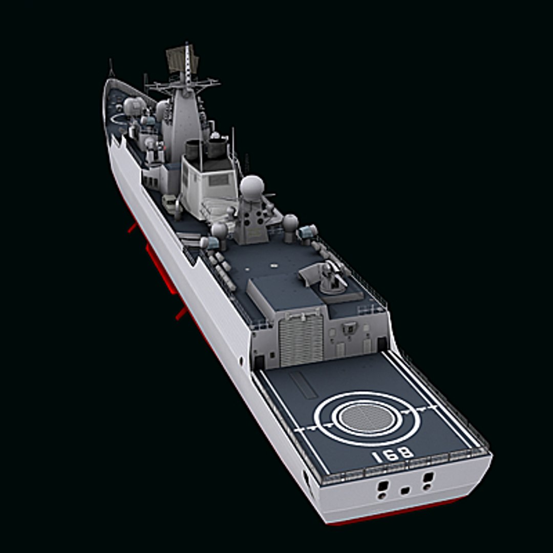 3d Model Type 052b Luyang Class