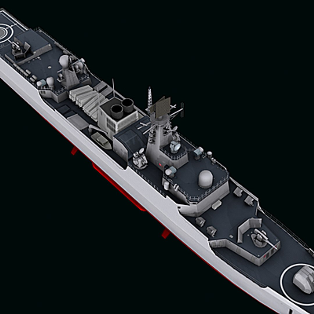 3d Model Type 052b Luyang Class