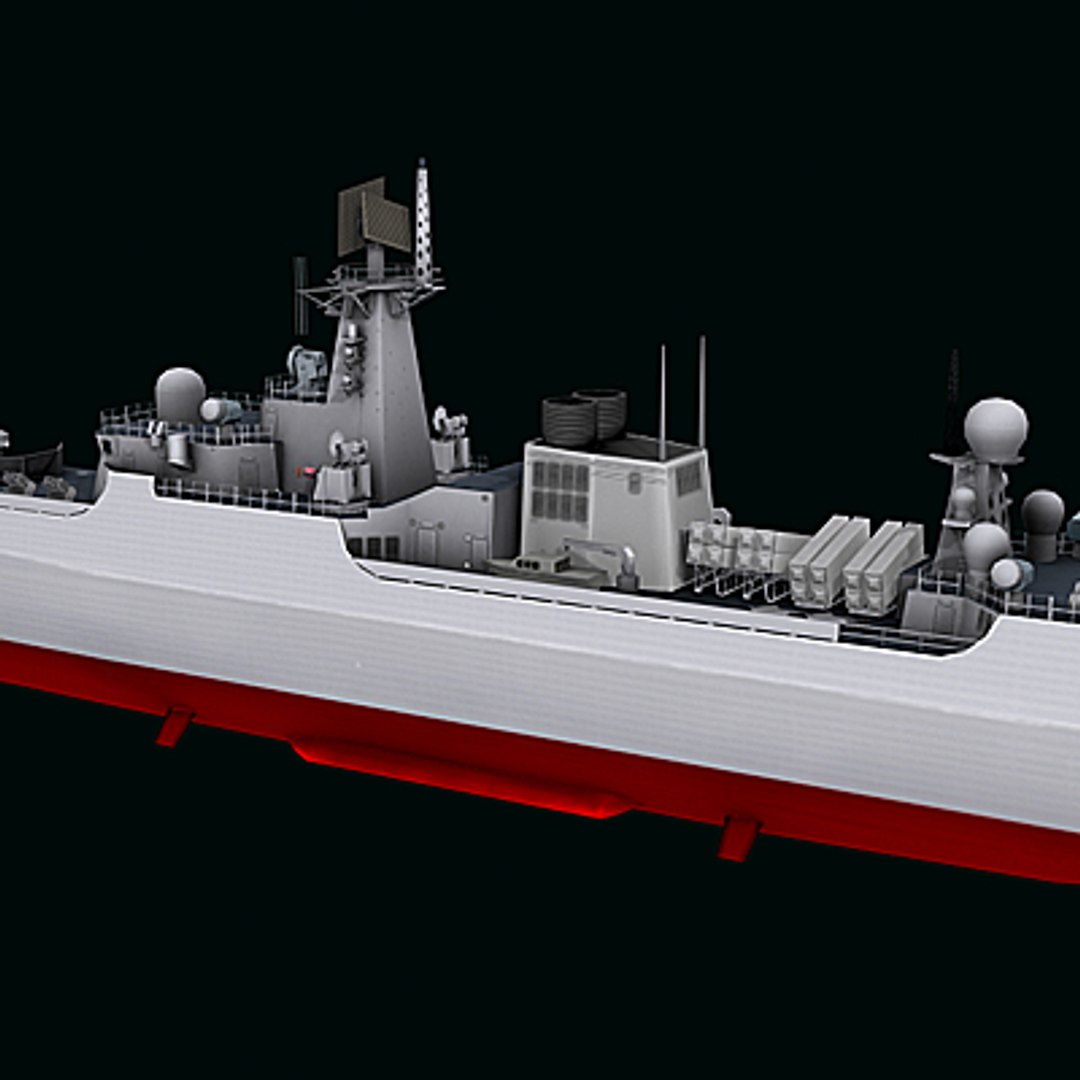 3d Model Type 052b Luyang Class
