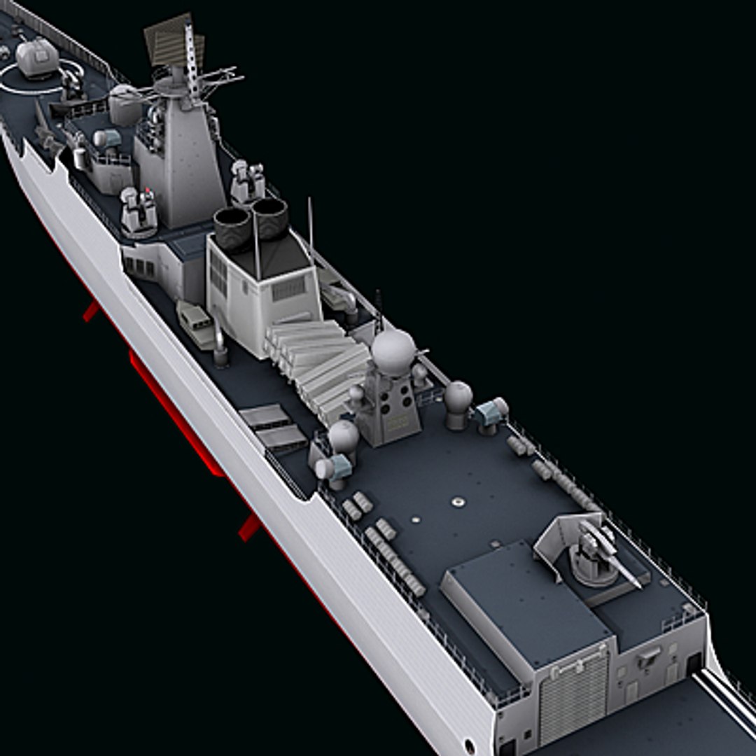 3d Model Type 052b Luyang Class