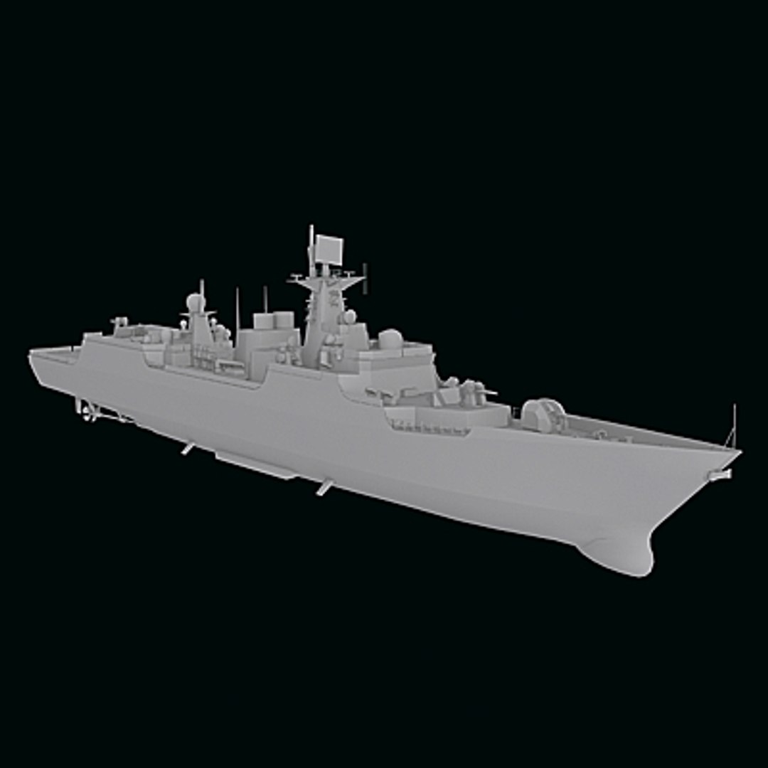 3d Model Type 052b Luyang Class