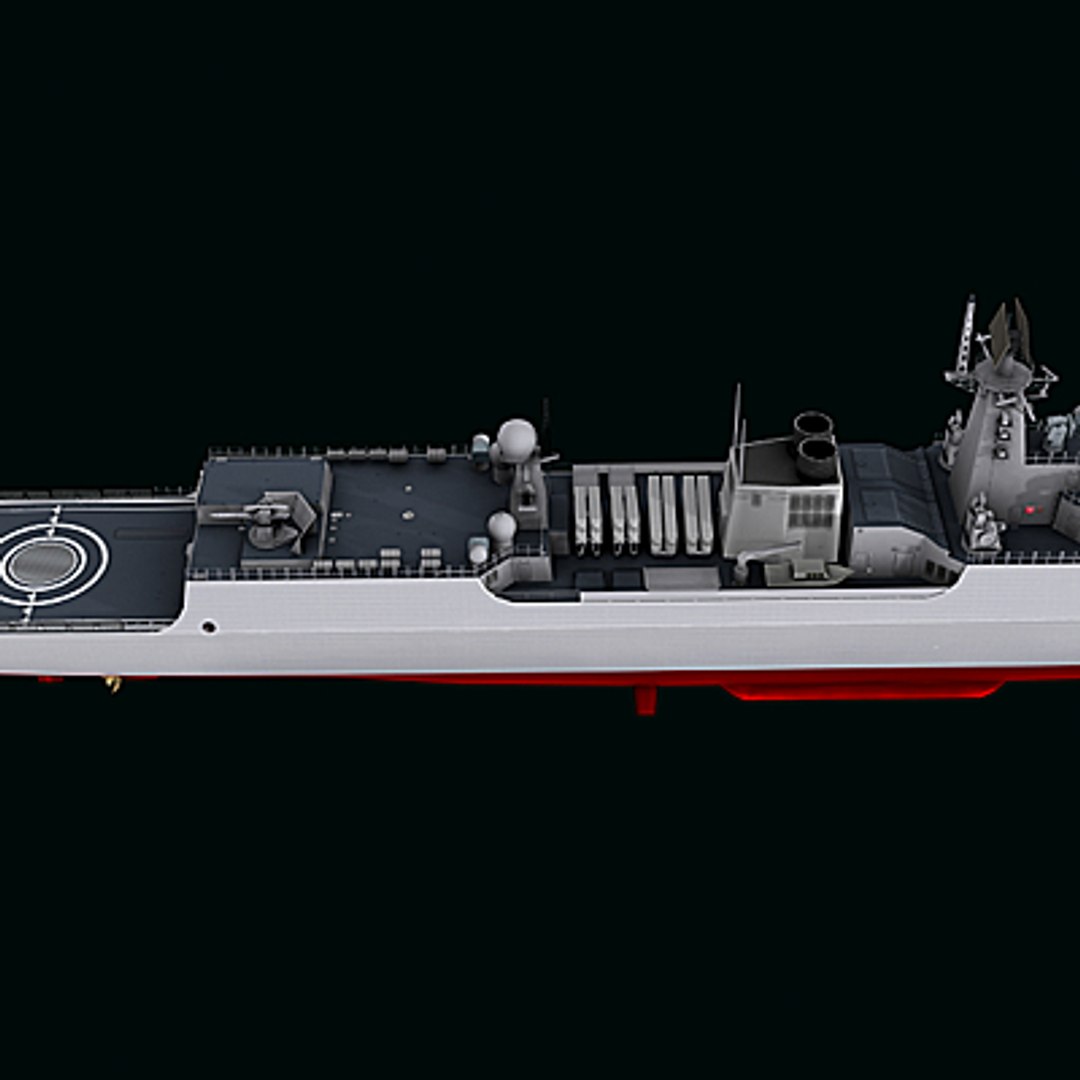 3d Model Type 052b Luyang Class
