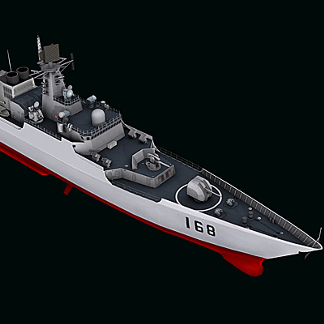 3d Model Type 052b Luyang Class