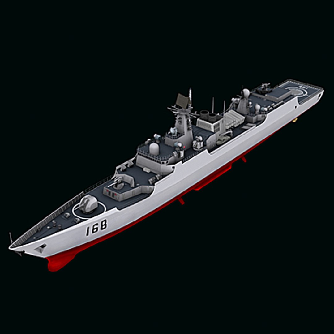 3d Model Type 052b Luyang Class