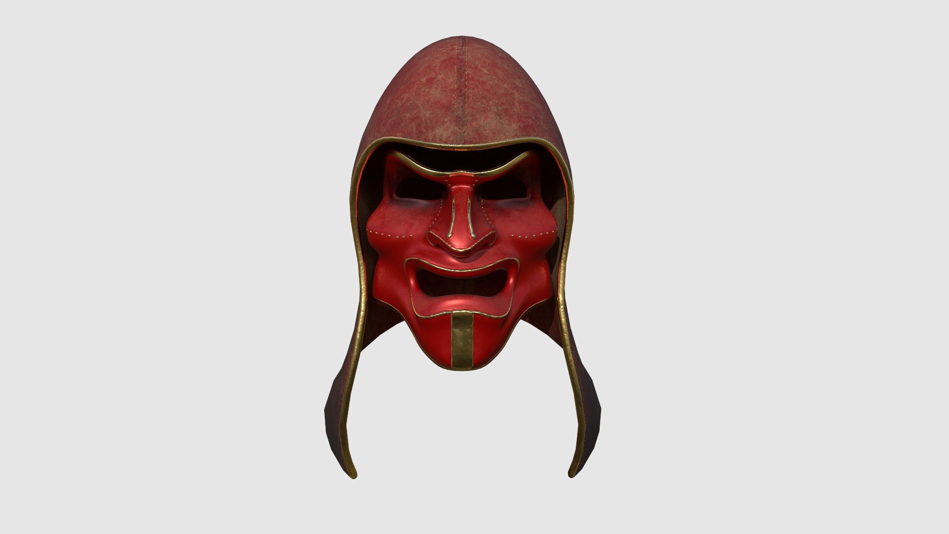 Assassin Mask A07 Red Gold - Character Design Fashion 3D - TurboSquid ...
