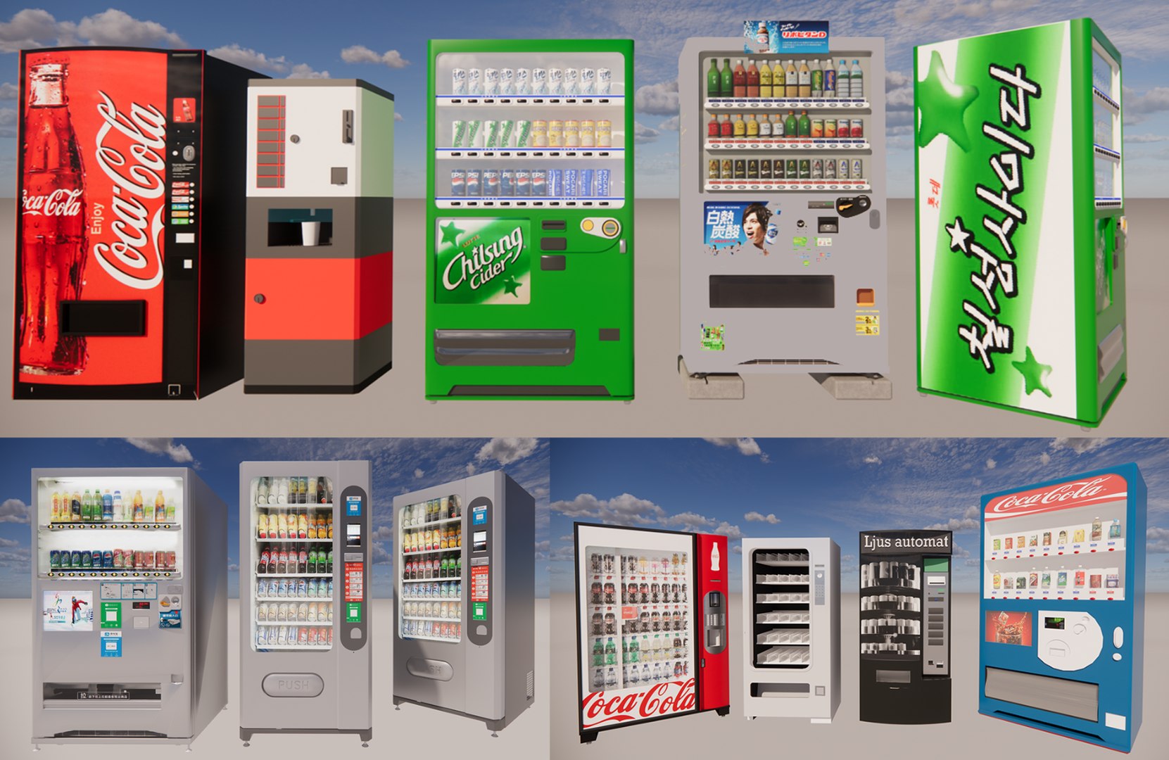 Vending Machines Collection-A6 3D Model - TurboSquid 2097992
