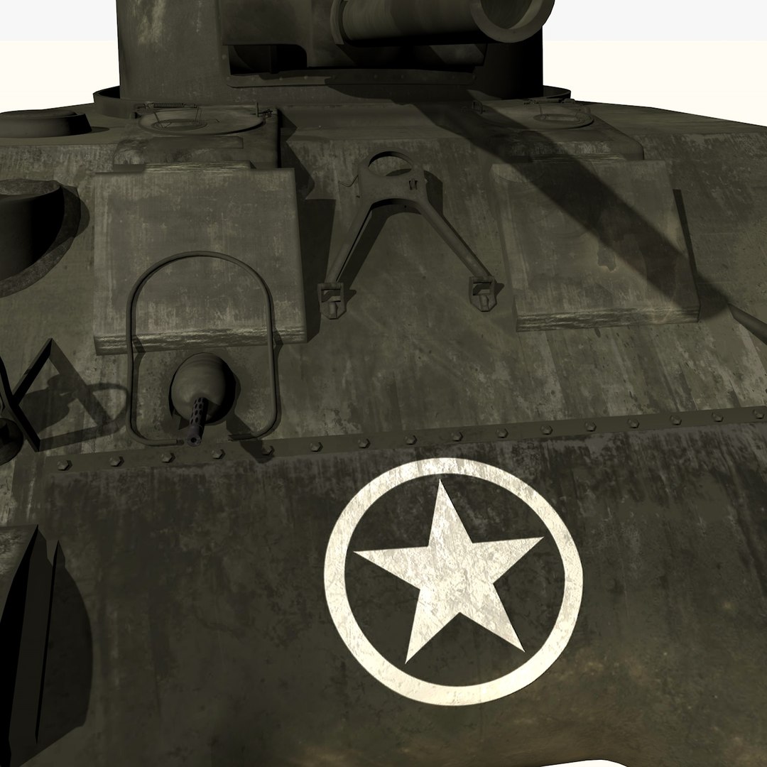 3D M4a3 Sherman Tank - TurboSquid 1247113