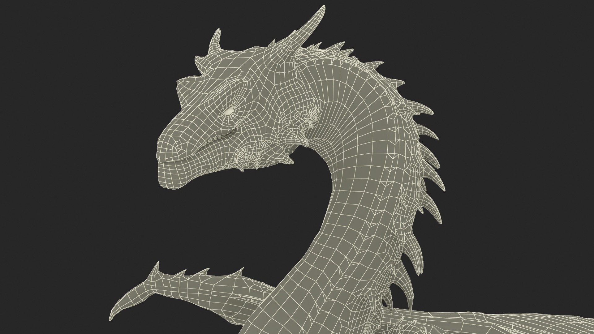 3D Sitting Fantastical Dragon - TurboSquid 2155452