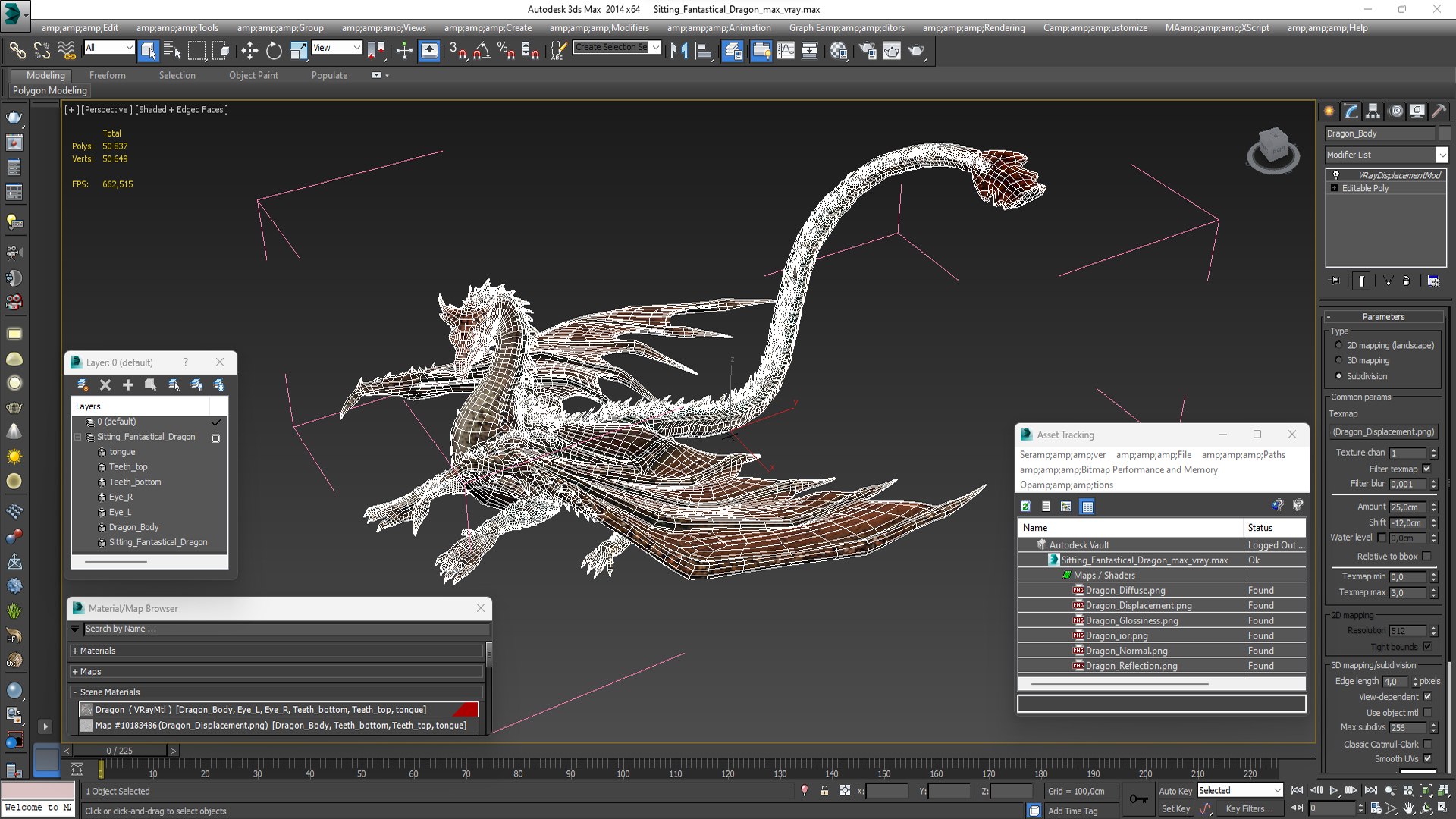 3D Sitting Fantastical Dragon - TurboSquid 2155452