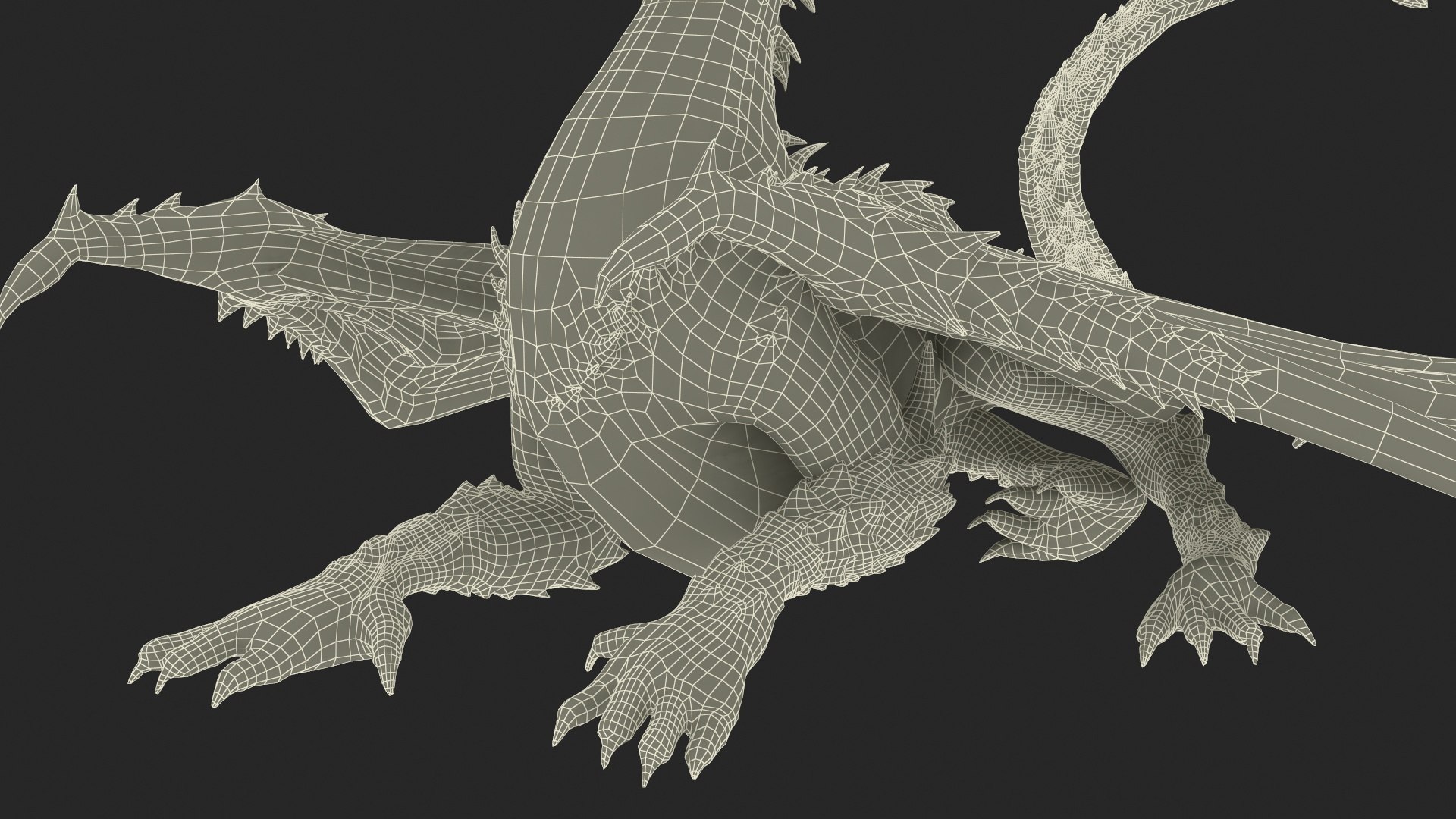 3D Sitting Fantastical Dragon - TurboSquid 2155452