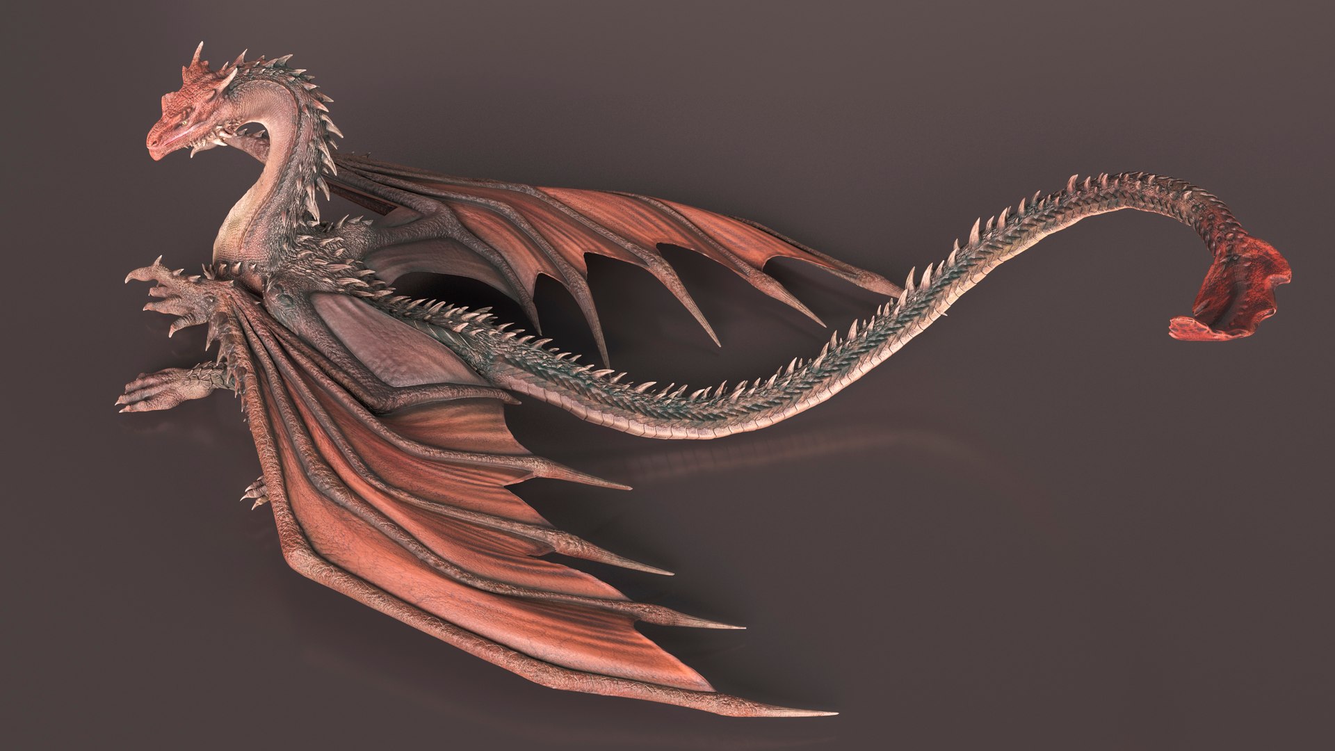 3D Sitting Fantastical Dragon - TurboSquid 2155452