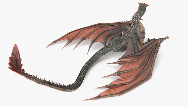 modelo 3d Dragón fantástico sentado - TurboSquid 2155452
