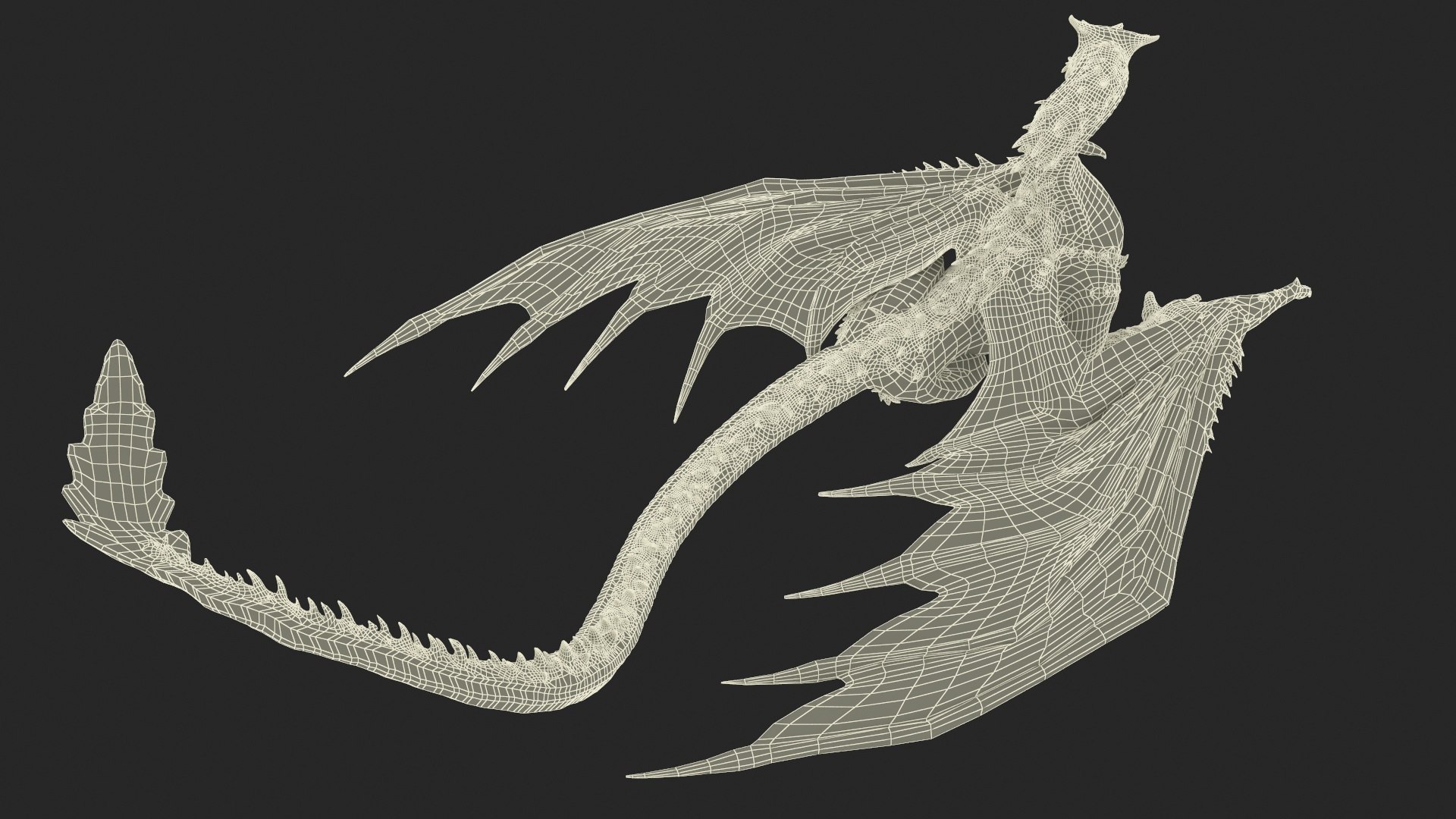 3D Sitting Fantastical Dragon - TurboSquid 2155452