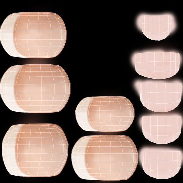 female hand peace gesture 3d ma