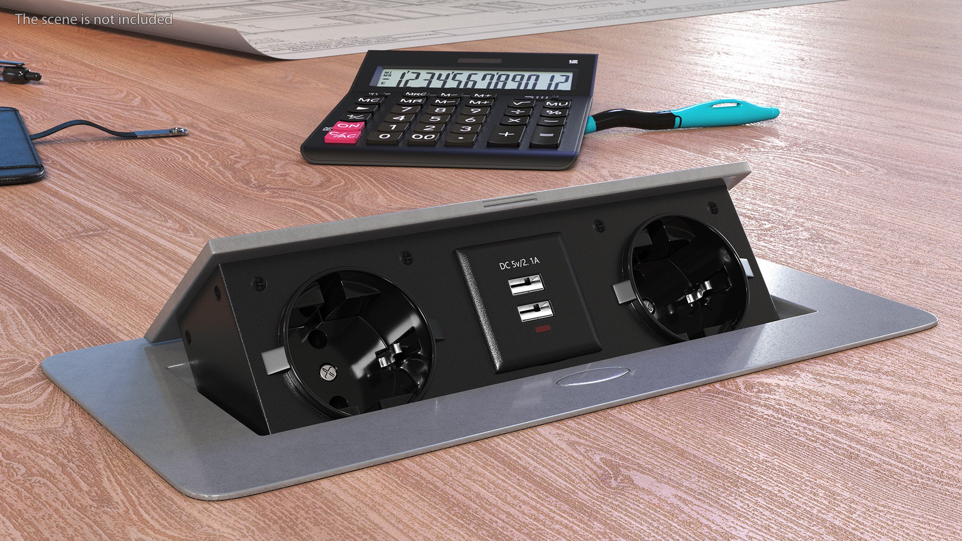 Black Double Hidden Socket 3D Model - TurboSquid 2079673