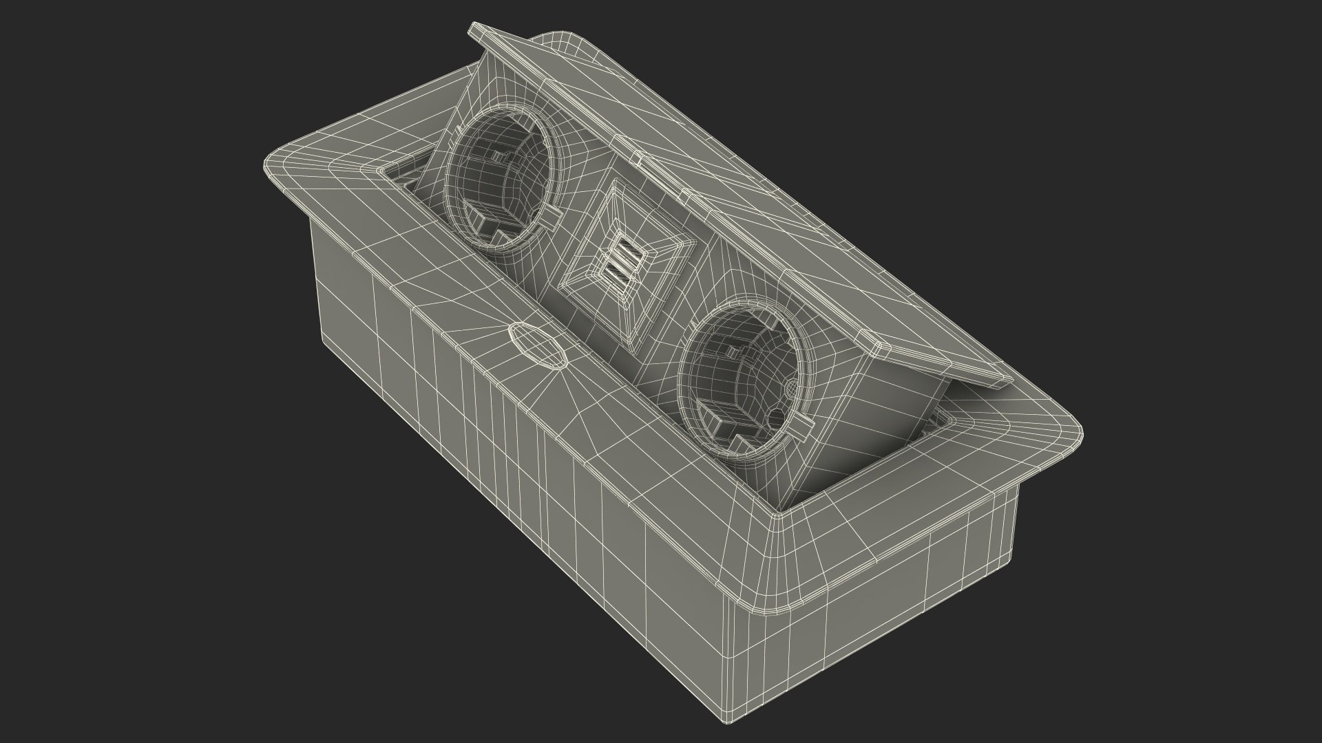 Black Double Hidden Socket 3D Model - TurboSquid 2079673