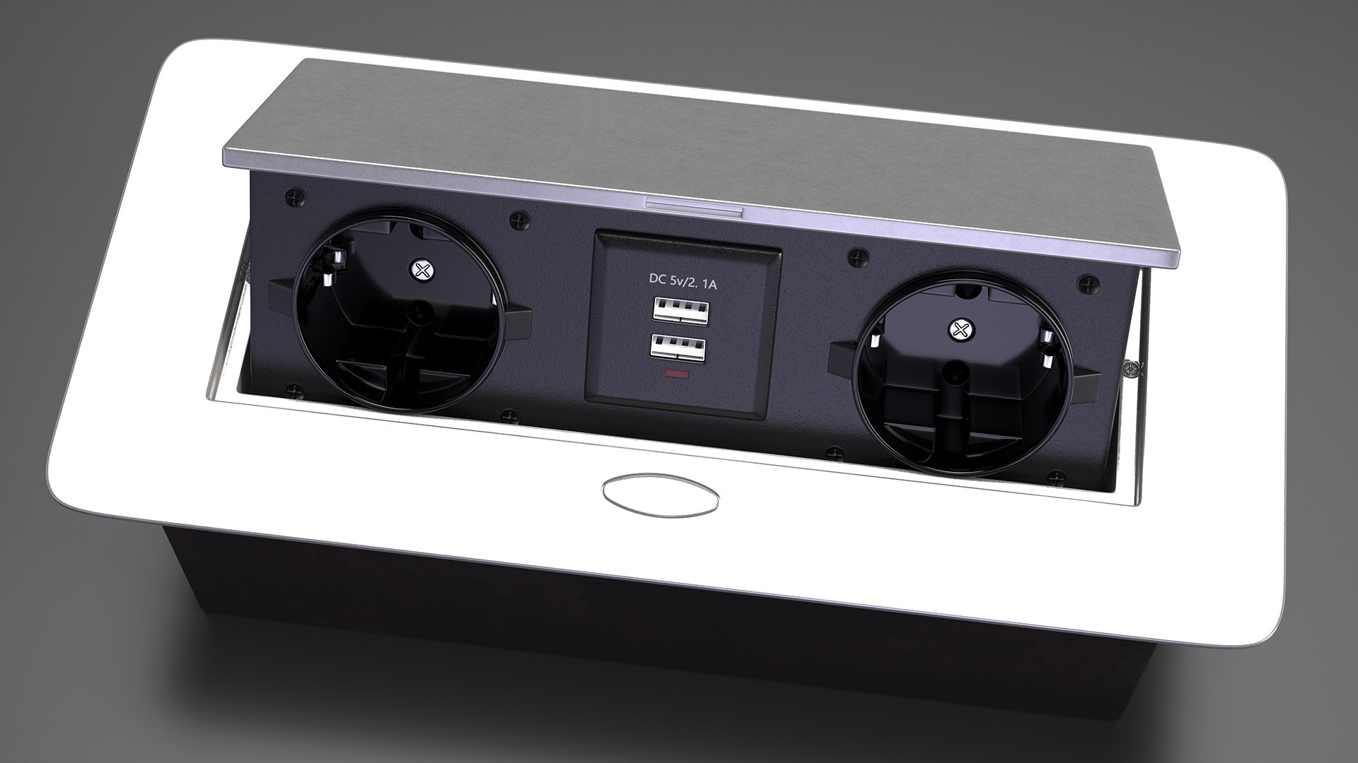 Black Double Hidden Socket 3D Model - TurboSquid 2079673