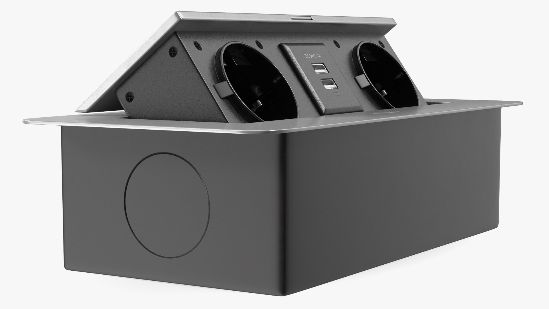 Black Double Hidden Socket 3D Model - TurboSquid 2079673