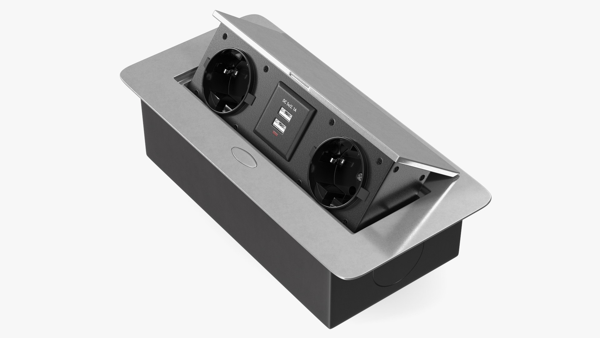 Black Double Hidden Socket 3D model - TurboSquid 2079673