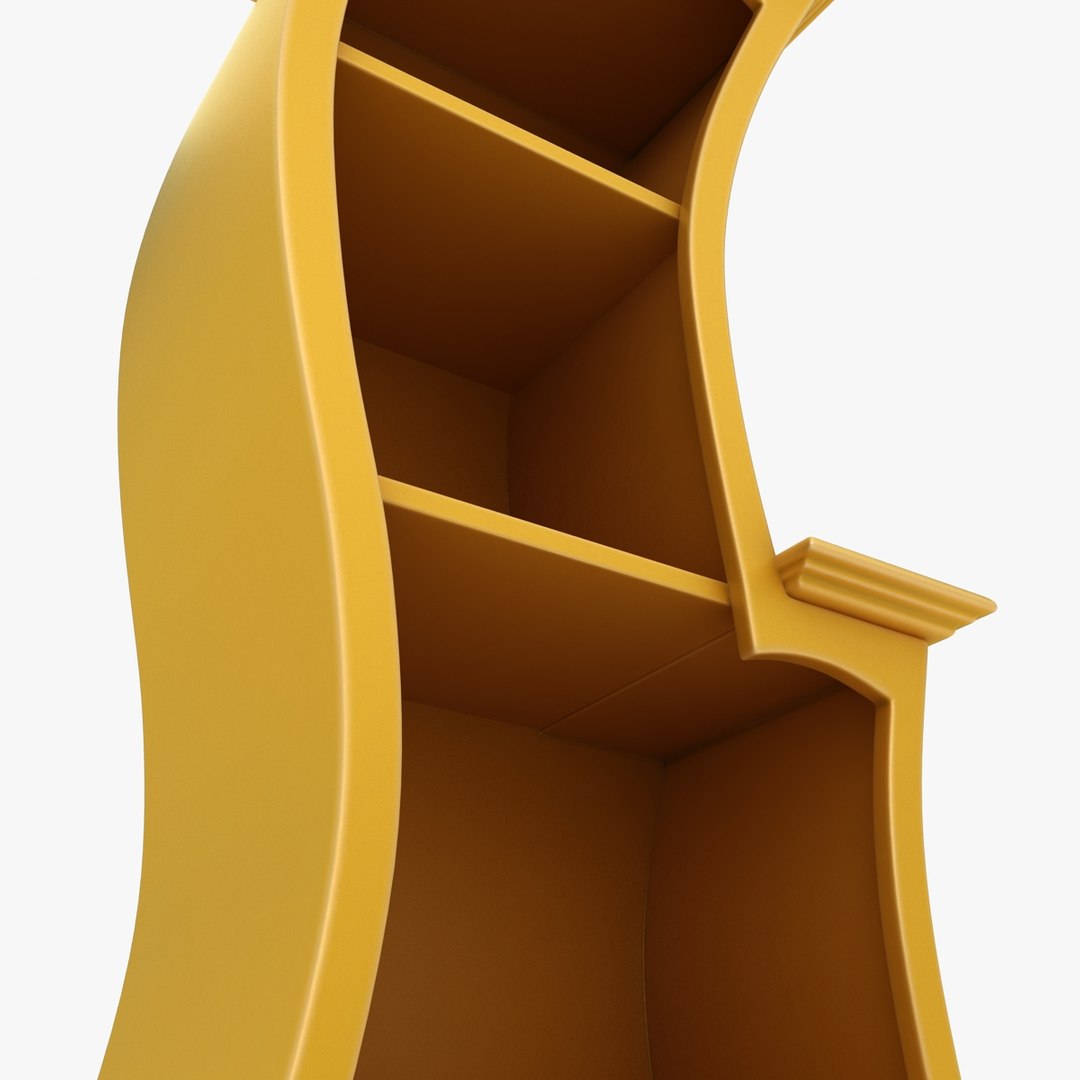 bookcase dust furniture 3d model