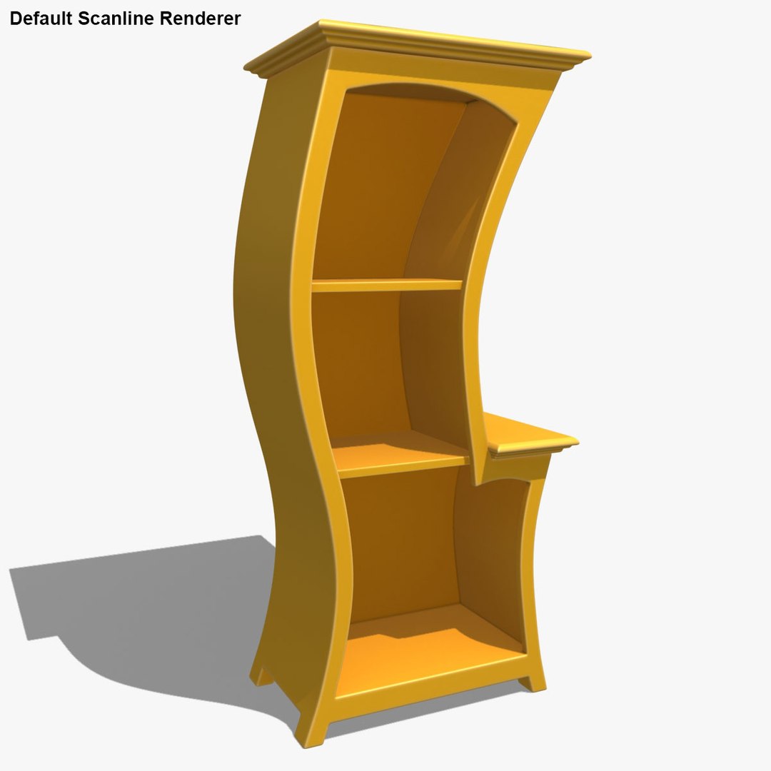 bookcase dust furniture 3d model