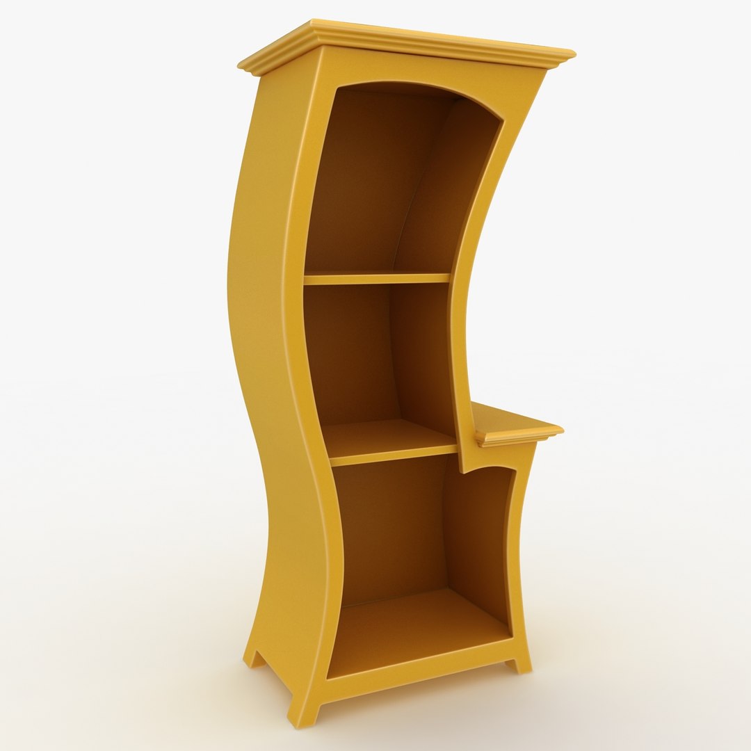 bookcase dust furniture 3d model