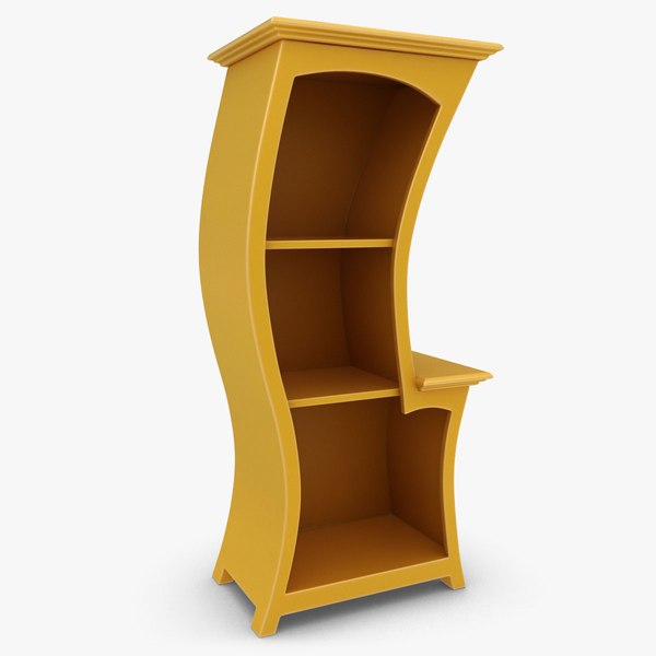 bookcase dust furniture 3d model