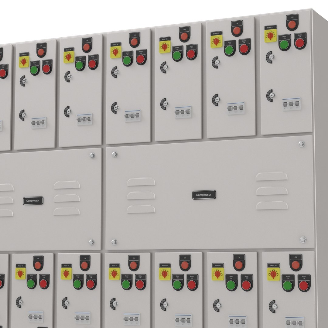 3d Industrial Electrical Panel Model