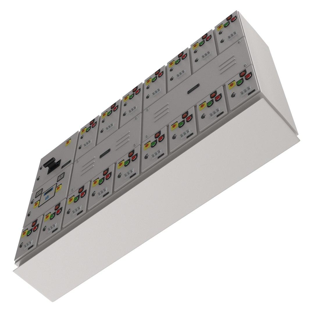3d Industrial Electrical Panel Model