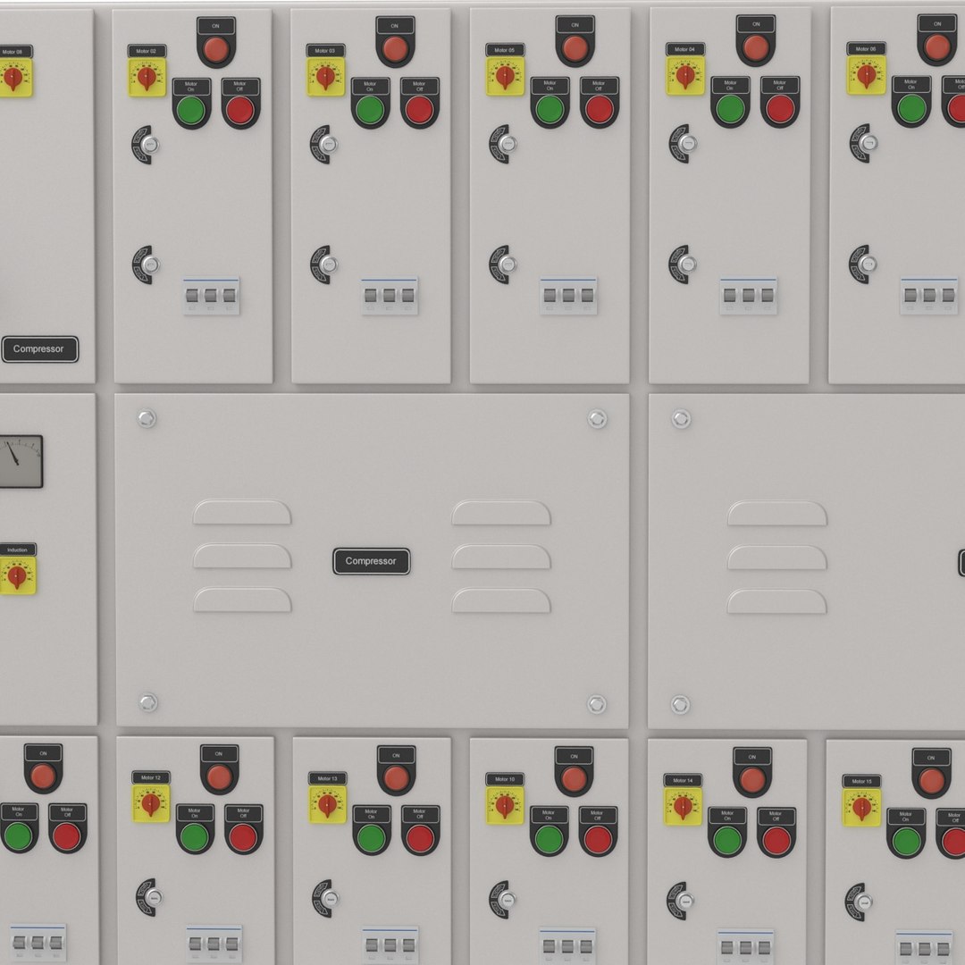 3d Industrial Electrical Panel Model