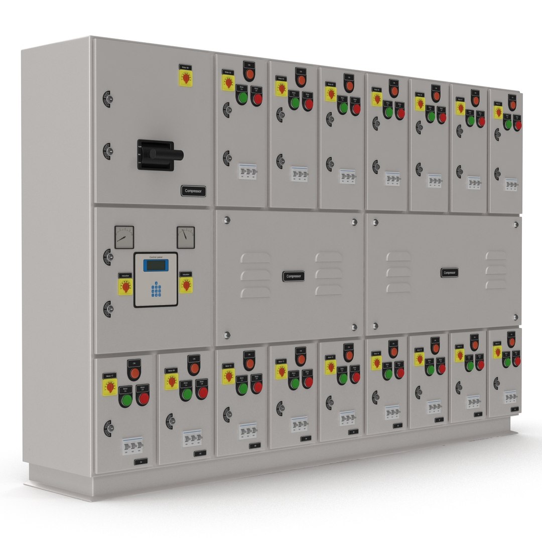 3d Industrial Electrical Panel Model