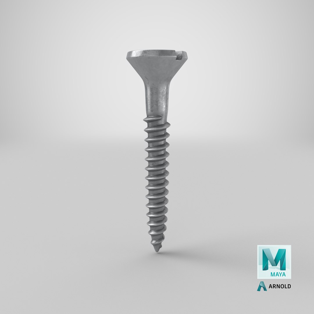 maya 3d screw
