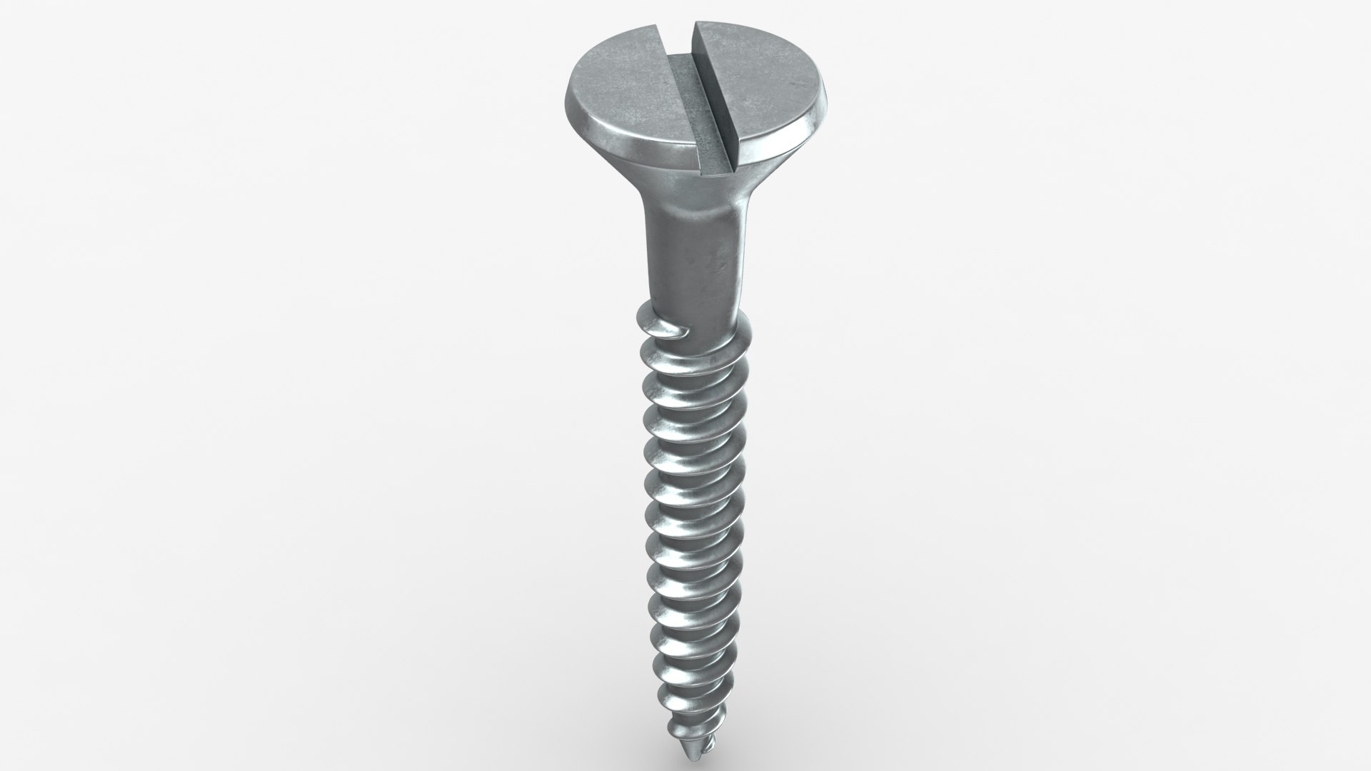 3D Head Half Thread Screw Model - TurboSquid 1588680