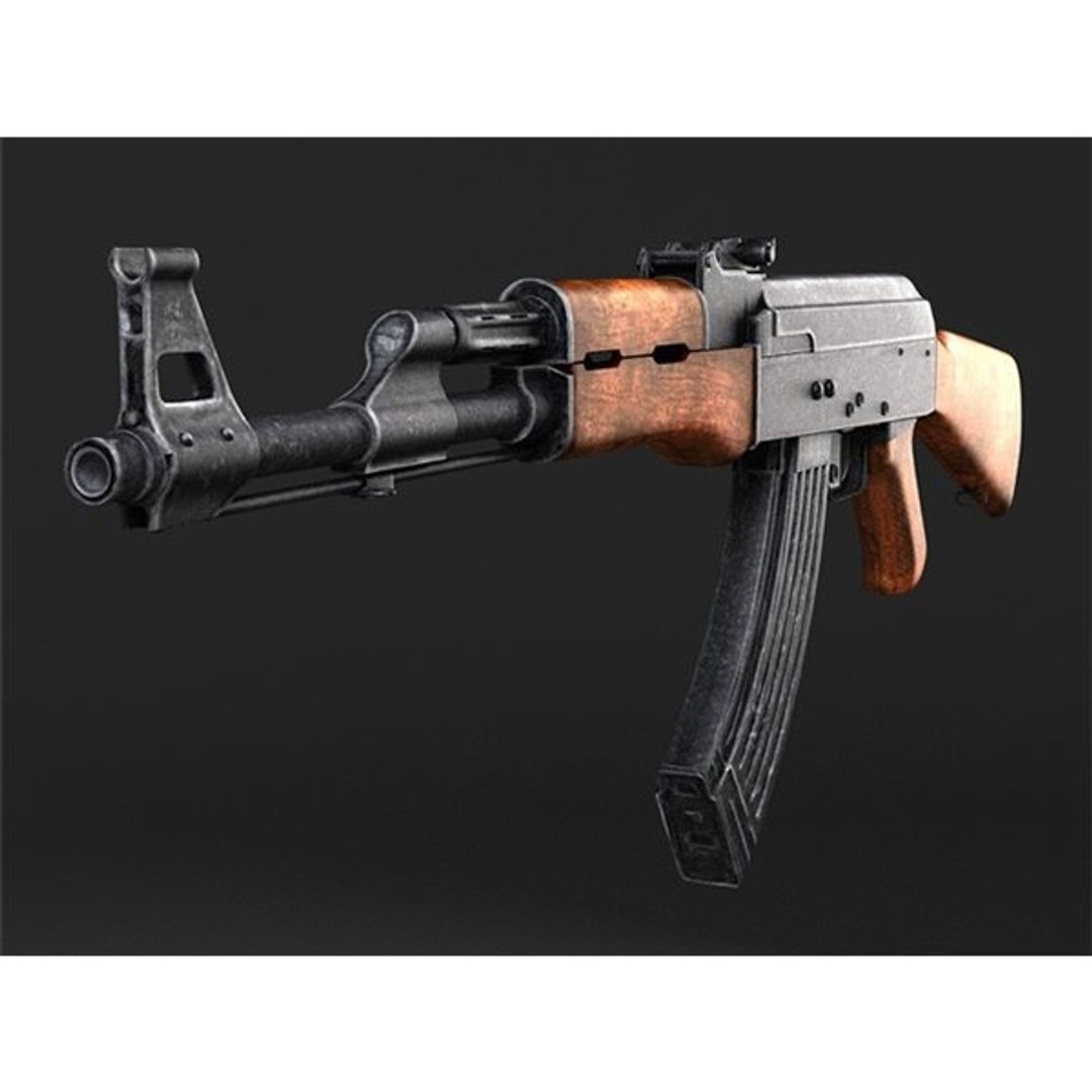 3d ak47 cryengine rifle