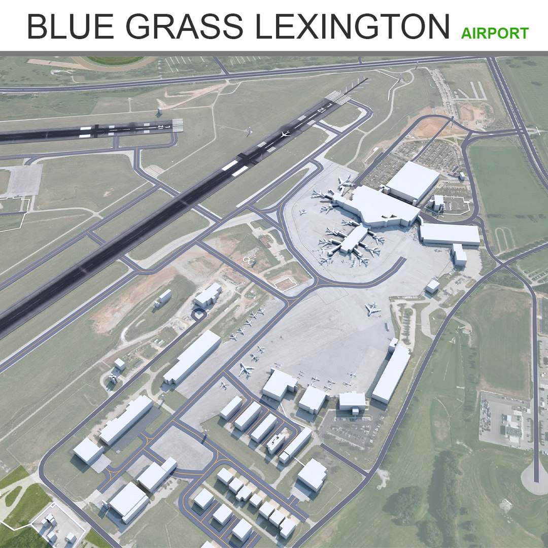 3D model Blue Grass Airport Lexington - TurboSquid 2005114