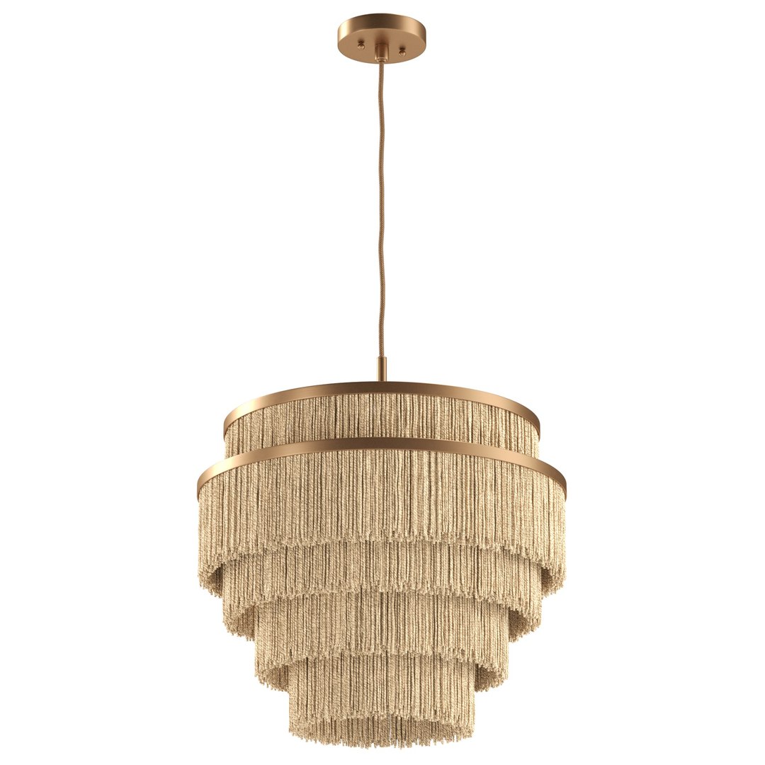 Julia Tiered Fringe Chandelier 3D model - TurboSquid 2005152