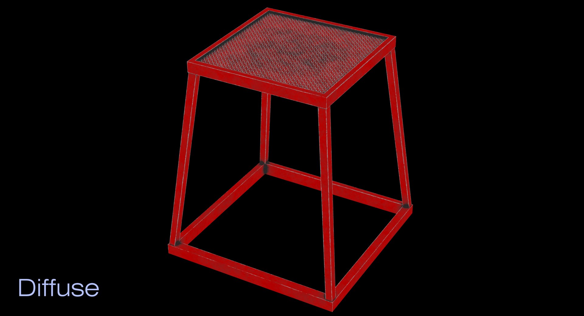 3D gym plyometric stool - model - TurboSquid 1306670